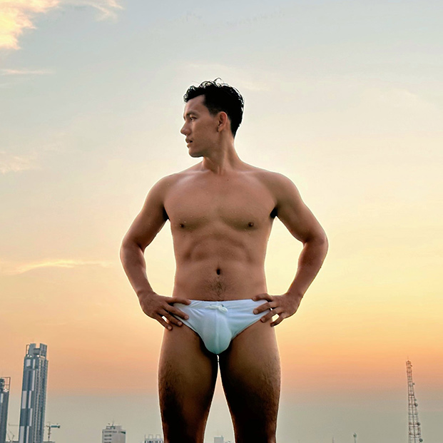 สกาย ภานุวัฒน์ แจกวาร์ปหนุ่มหล่อสไตล์ไทบ้าน ของใหญ่ยั่วเยเรียกน้ำ