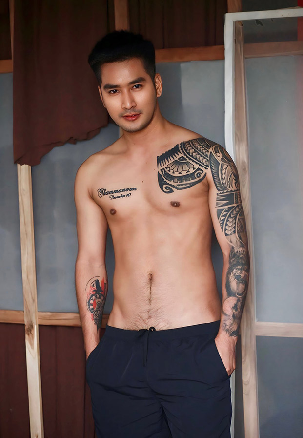 Lucky Frame แจกวาร์ปหนุ่มหล่อทรงแบด ตำนานนายแบบนู้ดขวัญใจเก้ง